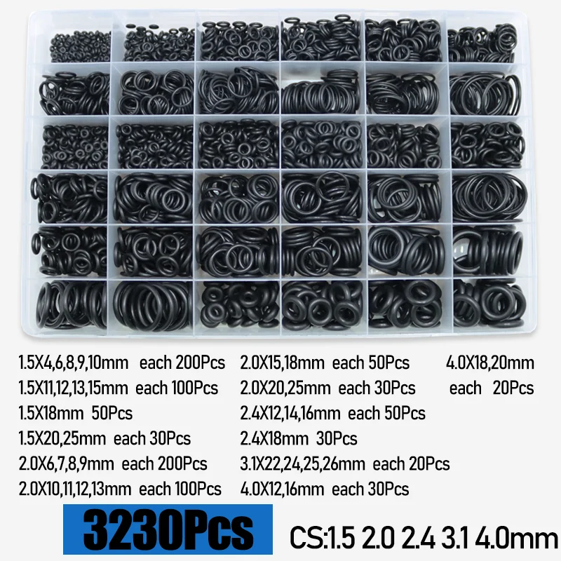 3230p-36-Sizes-Rubber-O-Ring-Sealing-Washer-Oil-Resistant-Oring ...