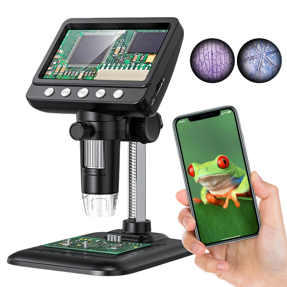 4-3-Inch-Digital-Microscope-with-8-LED-1000X-Electronic-Magnifier ...