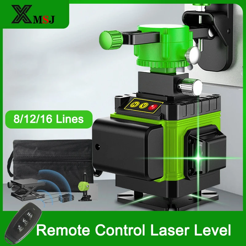 8-12-16-Lines-360-Laser-Level-Remote-Control-Self-Leveling-Horizontal ...