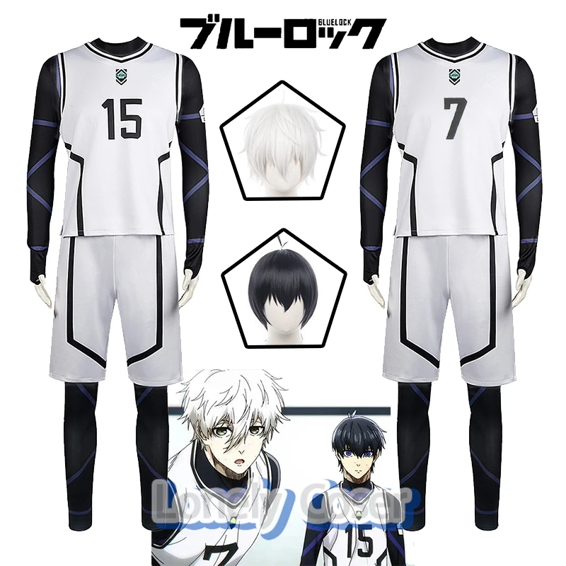 Uniforme blanco del equipo de Nagi Seishirou, traje de Cosplay de Anime ...