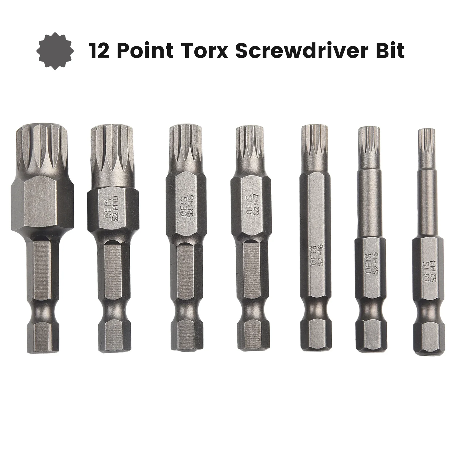 7pc-12-Point-Torx-Screwdriver-Bits-1-4-Hex-Shank-Magnetic-Screw-Driver ...