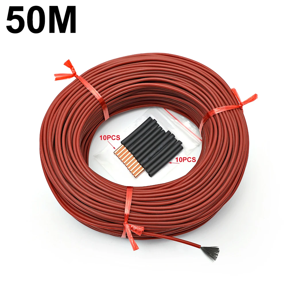 Câble-fil,Câble chauffant au sol en Fiber de carbone, bobine de fil ...