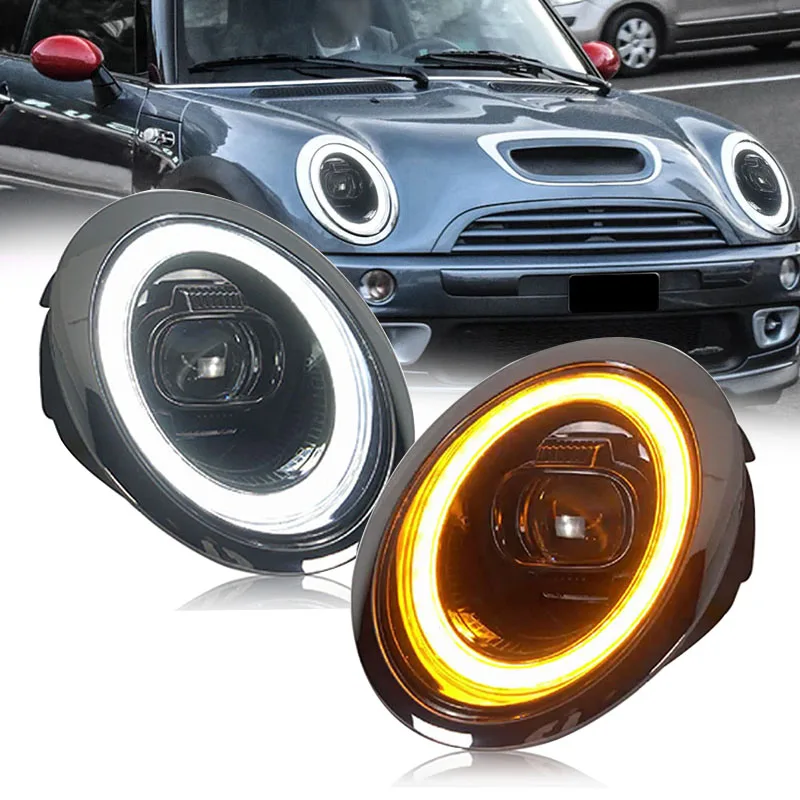 Car-Led-Headlights-For-BMW-Mini-Cooper-R50-2001-2007-R52-R53-Modified ...