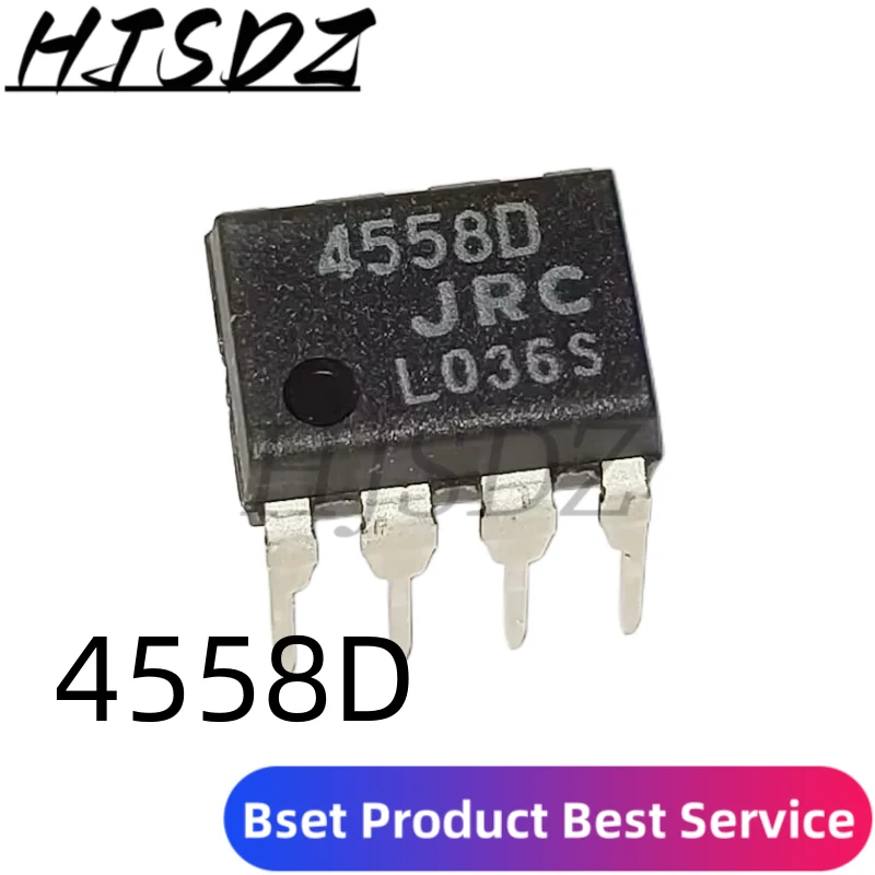 Jrc4558 dip 4558 4558d jrc4558d dip-8 ip integre ic, 10 uds., nuevo