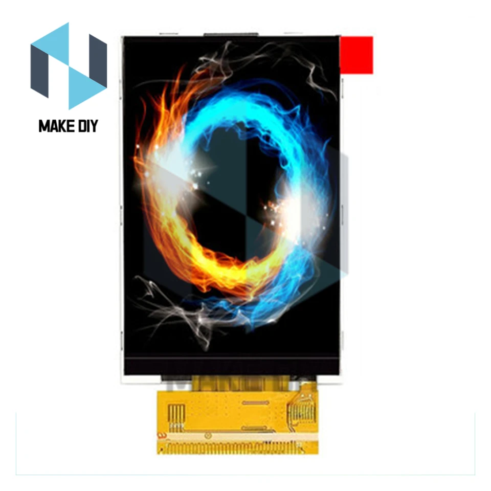 4.0 Inci Layar TFT Modul LCD 320*480 ST7796S Pengendali 37 Pin MCU8080 ...