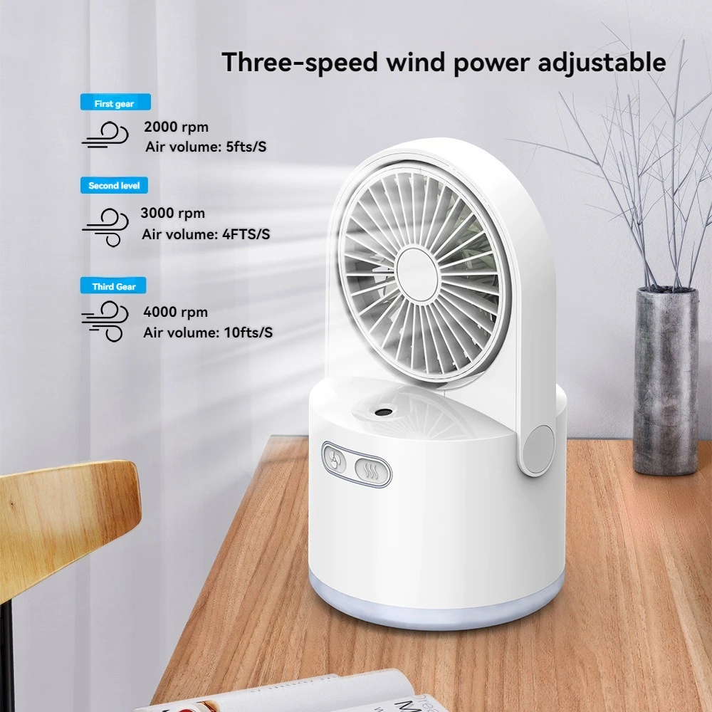 Spray-fan-mini-handheld-humidification-cooling-portable-fan-water-mist ...