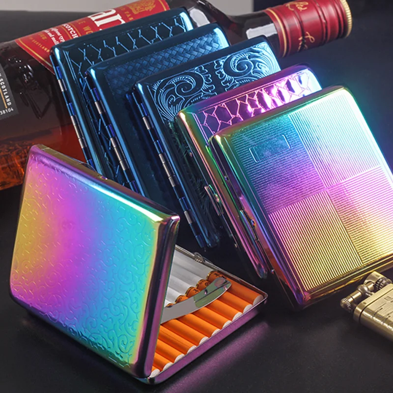 Durable-Quality-Metal-Cigarette-Case-for-20pcs-8mm-Cigarette-Storage ...