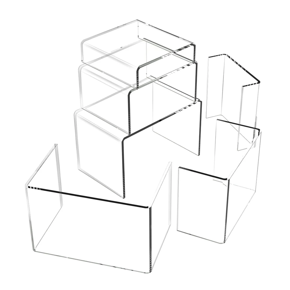 6PCS-Clear-Acrylic-Risers-for-Display-Home-Decor-Jewelry-Display-Riser ...