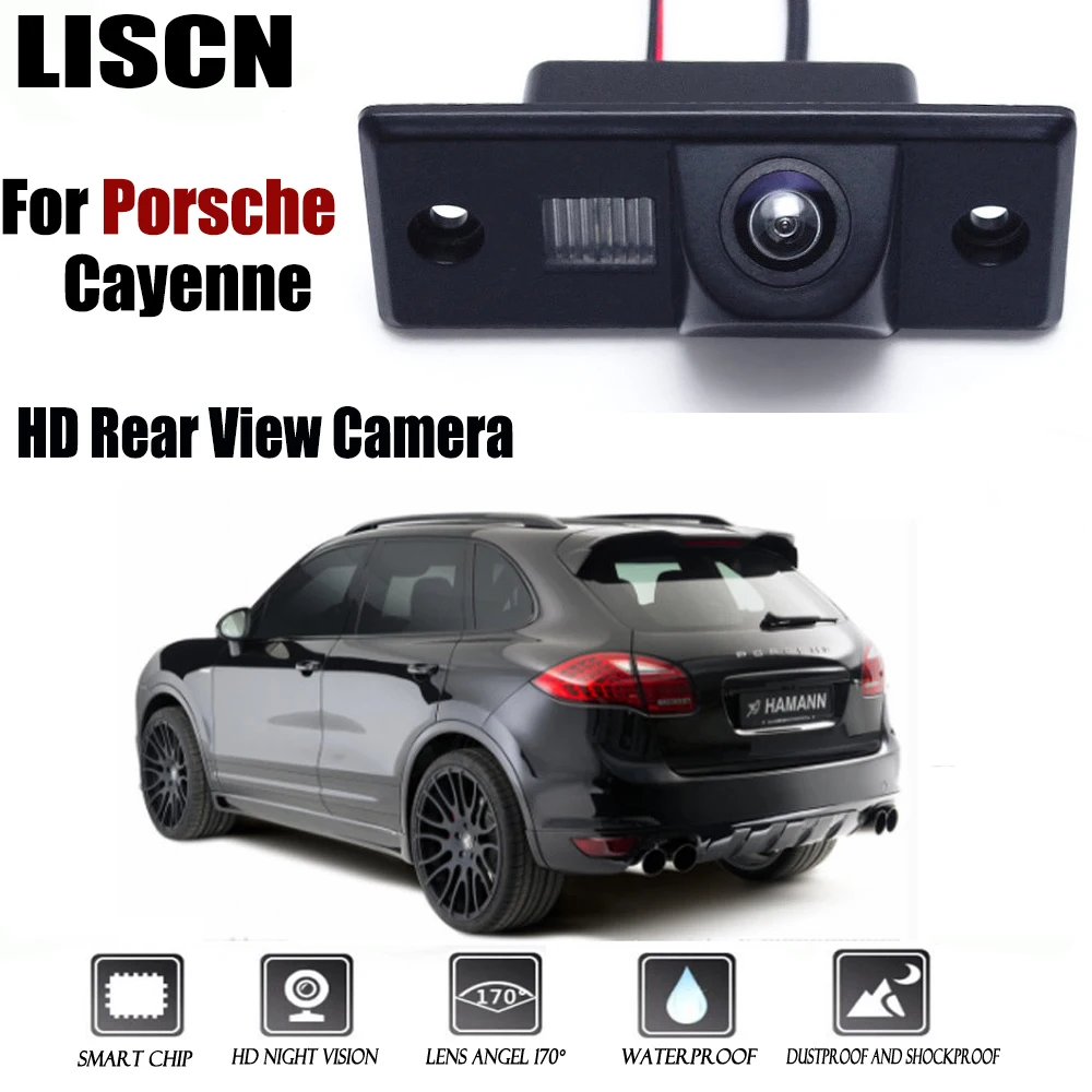 For-Porsche-Cayenne-CCD-Night-Vision-Rear-View-Camera-license-plat ...