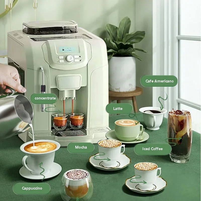 Coffee-Machine-Freshly-ground-beans-Italian-American-coffee-machine ...