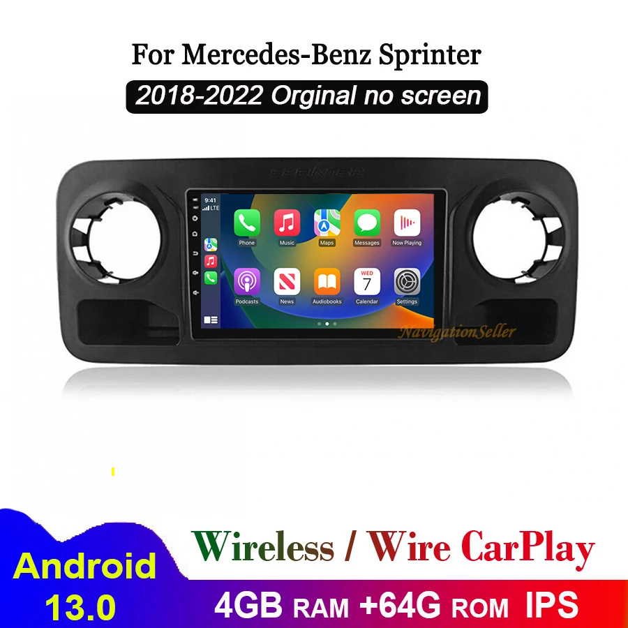 For-Mercedes-Sprinter-Radio-W906-VS30-2019-2021-CarPlay-Navi-Sat-Nav ...