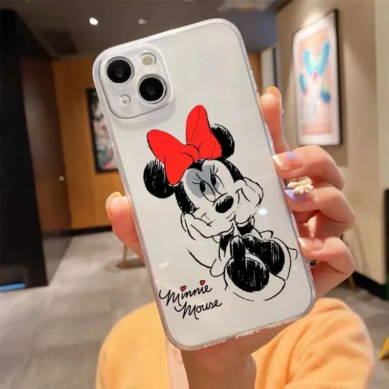Disney-Mickey-Minnie-Clear-Phone-Case-For-iPhone-14-13-12-11-15-Pro-Max ...