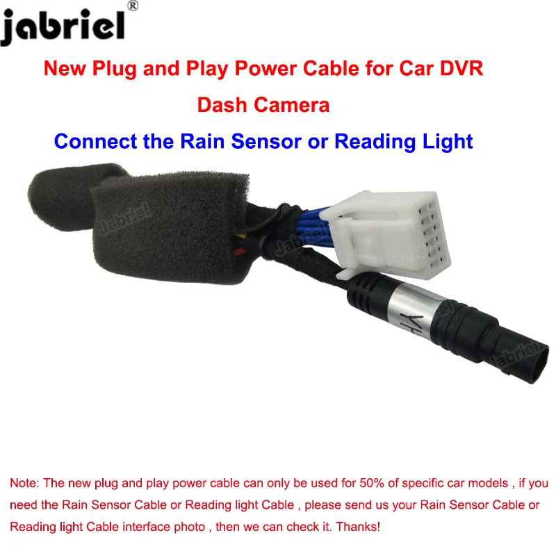 Easy install Car Dvr Dash Camera Plug and Play Power Cable for Toyota ...