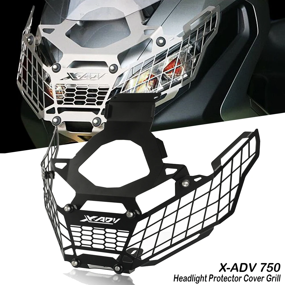 Motorcycle-Headlight-Headlamp-Grille-Grill-Shield-Guard-Cover-Protector ...