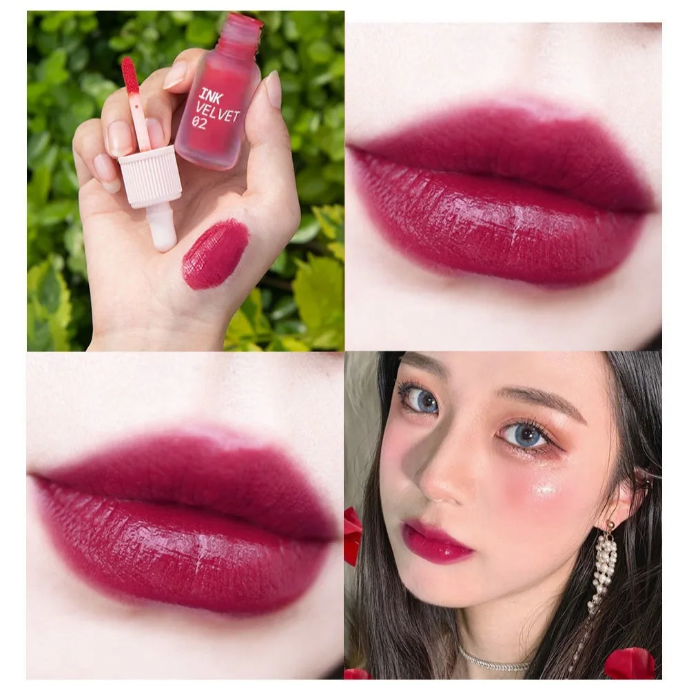6-Color-Dyeing-Lip-Gloss-Matte-Waterproof-Red-Velvet-Lip-Tint ...