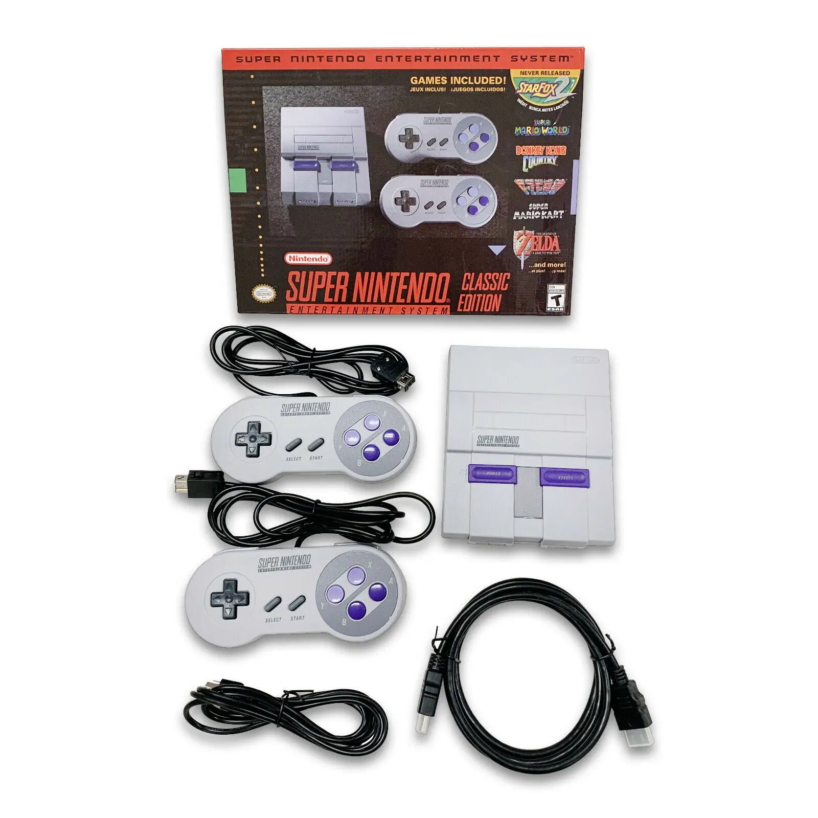 SuperNES Nintend 21 Games SNES Game Console 16-bit SNES MINI Game ...