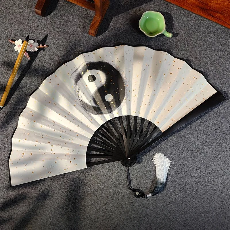 Inkjet-Folding-Fan-Chinese-Style-Ancient-Style-Creative-Gift-10-Inches ...