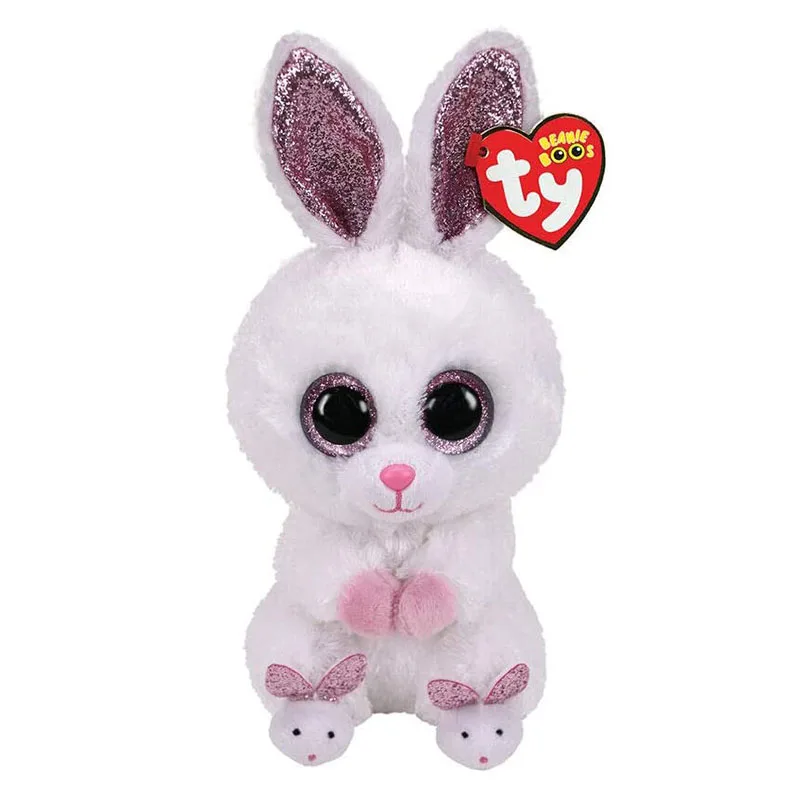 TY-Beanie-Pantuflas-de-ojos-grandes-de-6-conejo-de-pascua-blanco-15cm ...