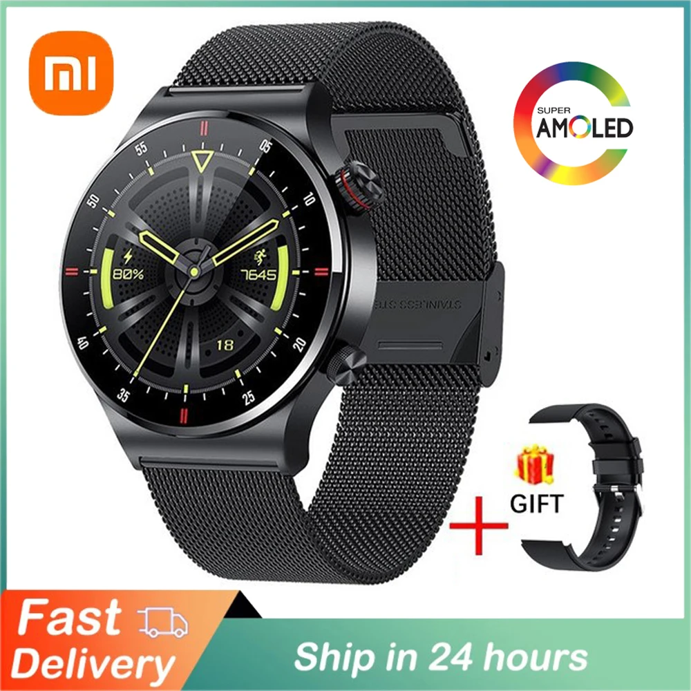 XIAOMI AMOLED Business Smart Watch, Chamada Bluetooth, ECG ...