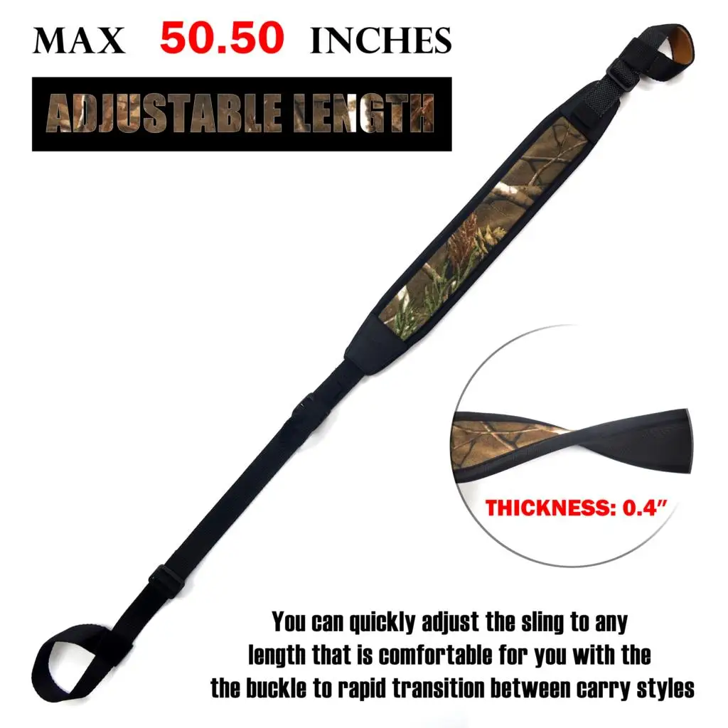 One Point Tactical Sling Adjustable 2-Point Tactical Rifle Sling ...