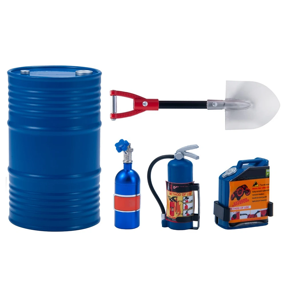 5Pcs-Simulation-Fuel-Tank-Shovel-Fire-Extinguisher-Decoration-for-1-10 ...