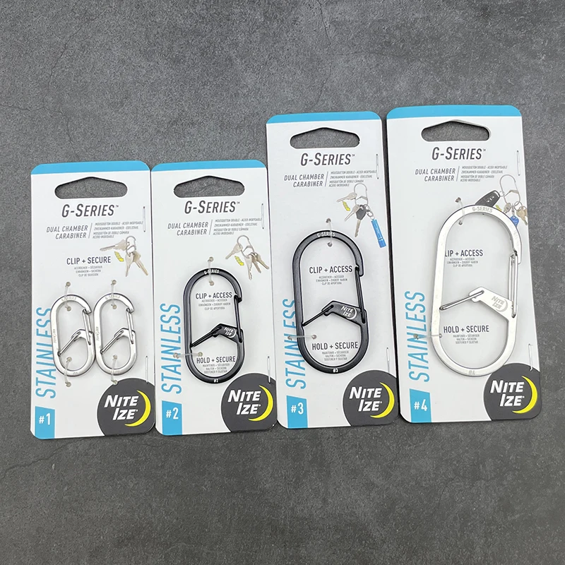 NiteIze G 시리즈 듀얼 챔버 카라비너, 스테인리스강| | - AliExpress
