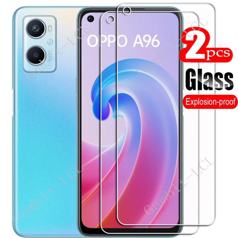 For OPPO A96 4G Tempered Glass Protective On OPPOA96 CPH2333 6.59Inch ...