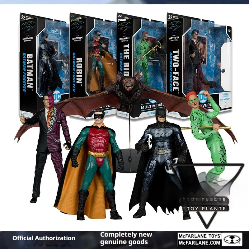 Macfarlane-Batman-Forever-Series-Riddler-Two-Face-Robin-Model-Doll-Pvc ...