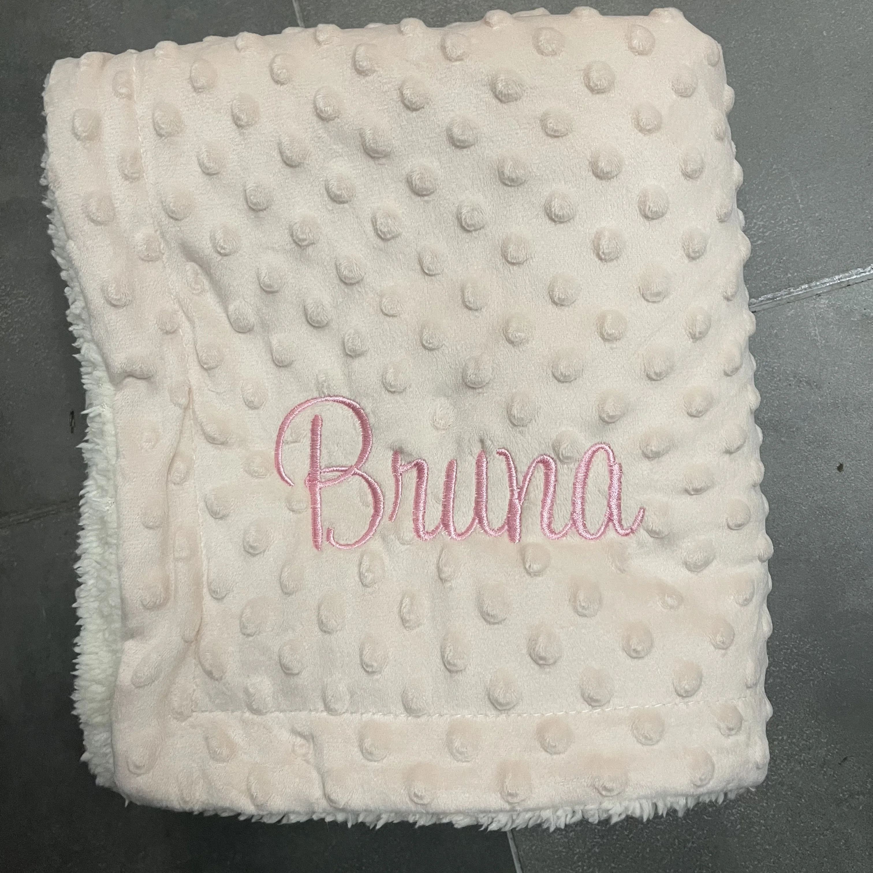 Embroidered-Baby-Soft-Bean-Blanket-Baby-Shower-Gift-Personalized ...
