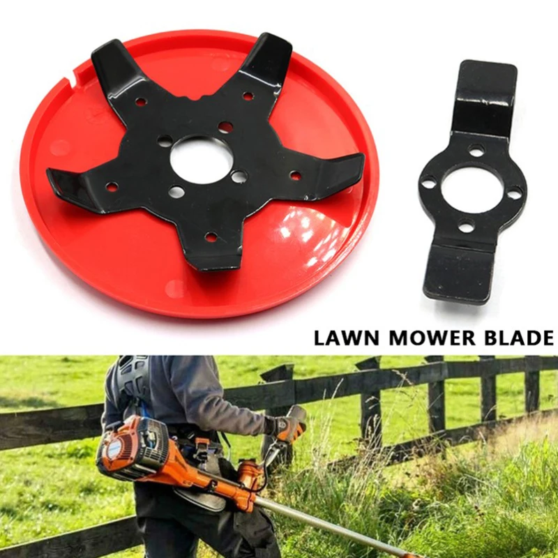 5-tooth-Blade-Garden-Mower-Multi-function-Weeding-Disc-65Mn-Steel-Dual ...