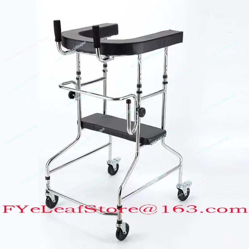 Anti-Slip Walker for Elderly with Adjustable Height & 360° Wheels ...