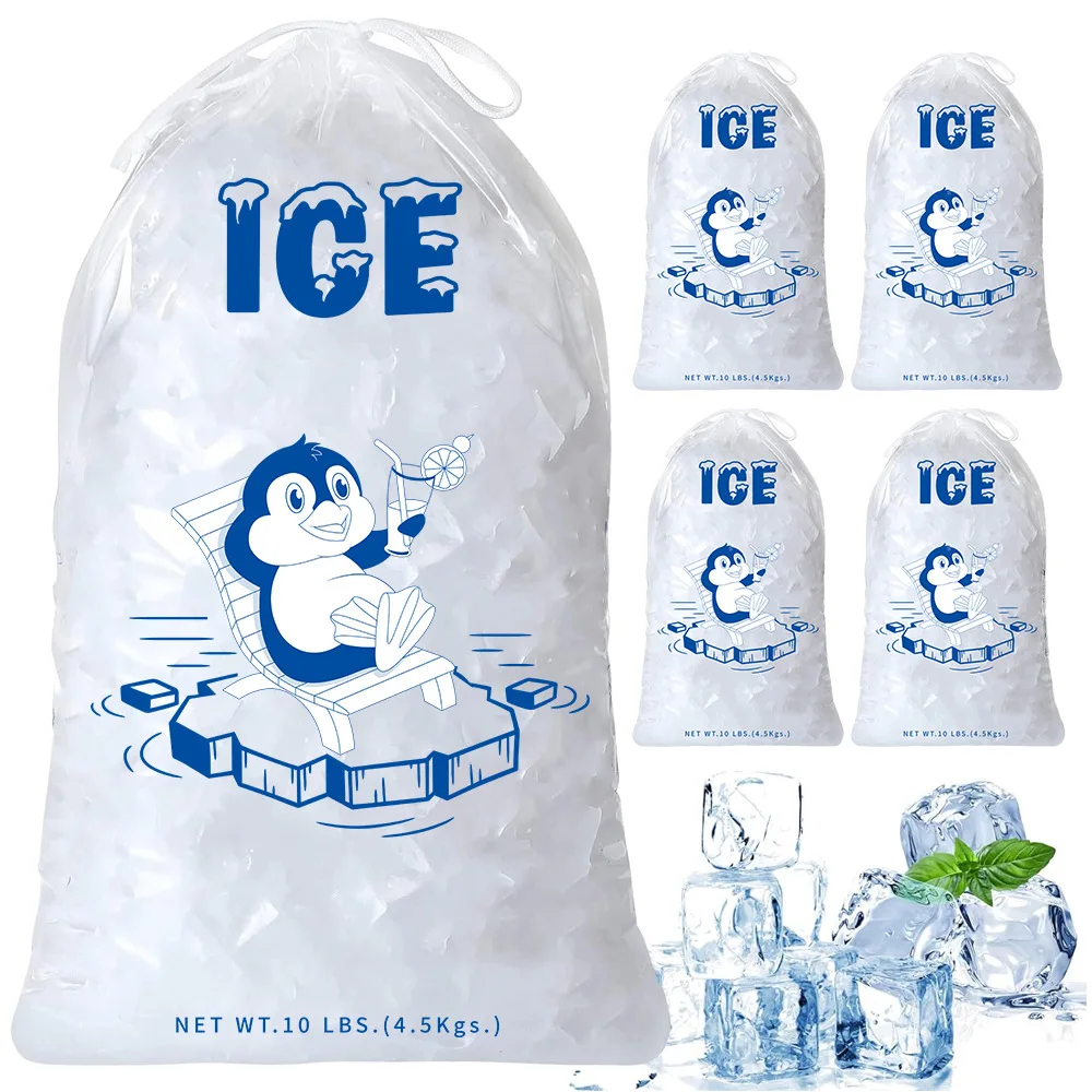 Reusable-Plastic-Ice-Bags-with-Drawstring-10-Packs-8-10-20lbs-Storage ...