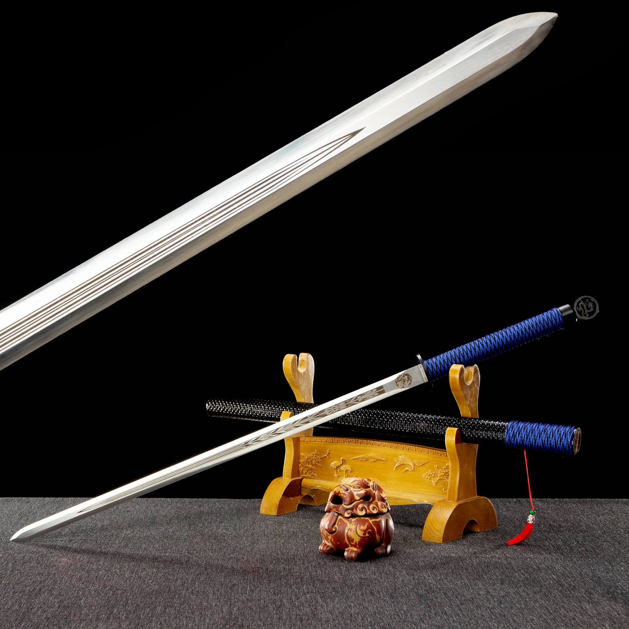 106cm-Medieval-metal-Real-sword-Stainless-steel-Real-steel-hand-forged ...