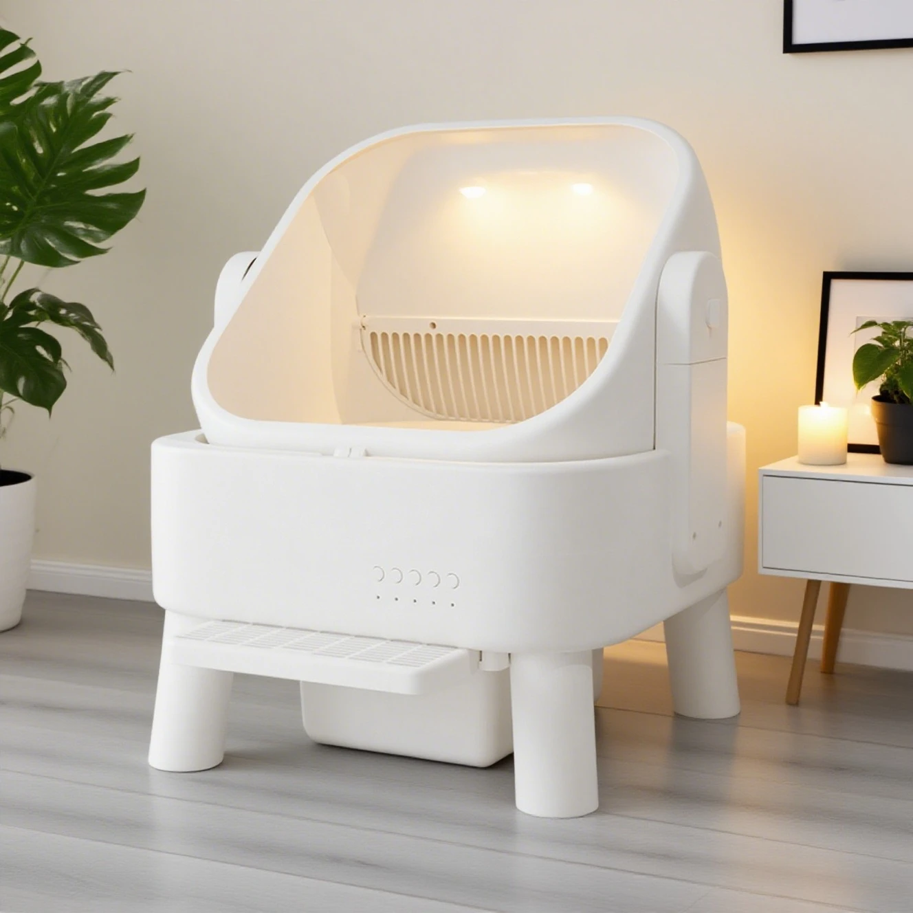 Fully Automatic Smart Litter Box: Extra Large Enclosed Design, Anti ...