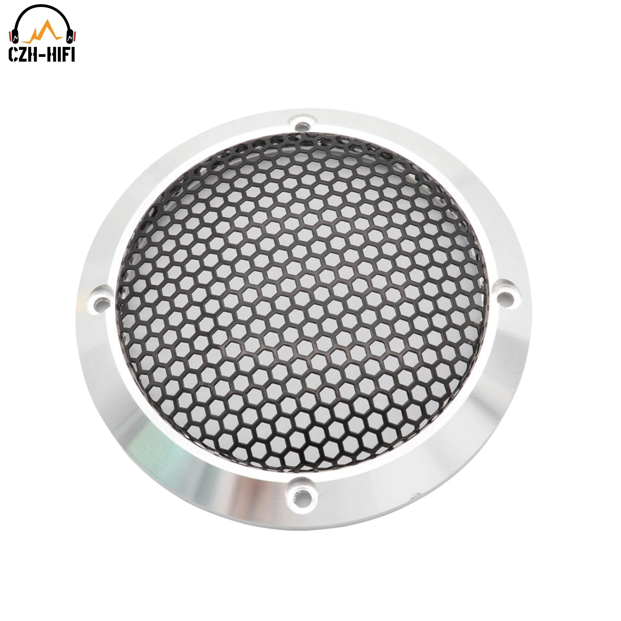 1pc 3.5" Metal Speaker Grill Mesh Cover ABS Plastic Car Audio Subwoofer ...