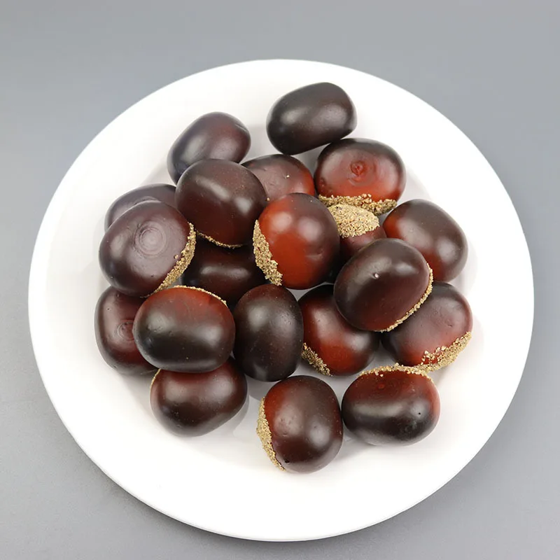10PCS-Realistic-Artificial-Chestnut-Fake-Foam-Nuts-Lifelike-Model-Home ...
