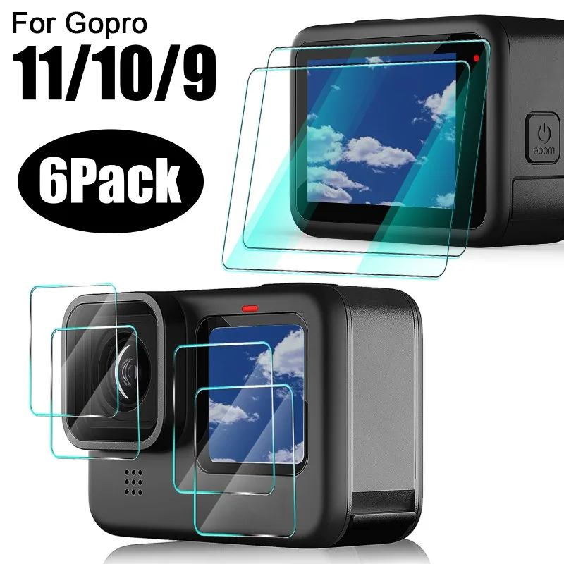 Protetor-de-tela-de-vidro-temperado-para-Gopro-Camera-Lens-Protective ...