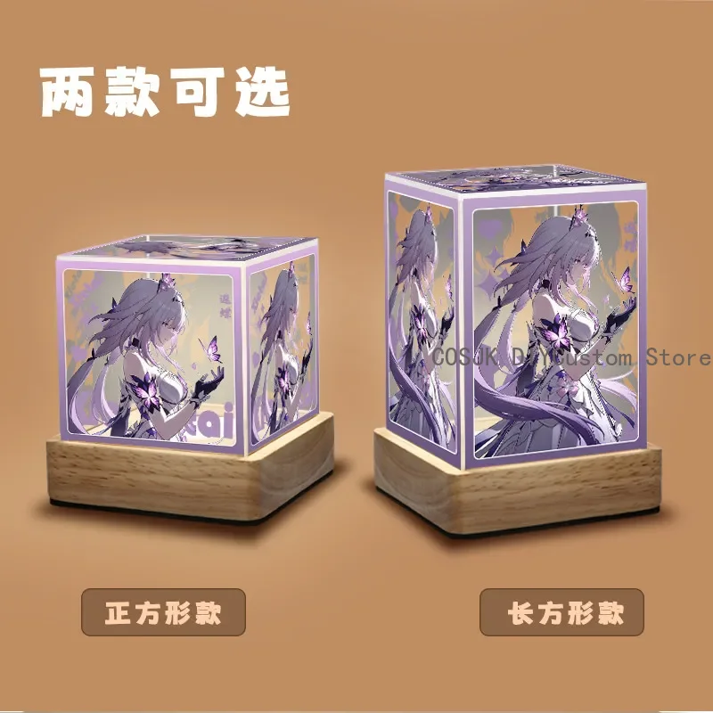 Game Genshin Impact Castorice Anime Cosplay Acrylic Multicolored LED ...