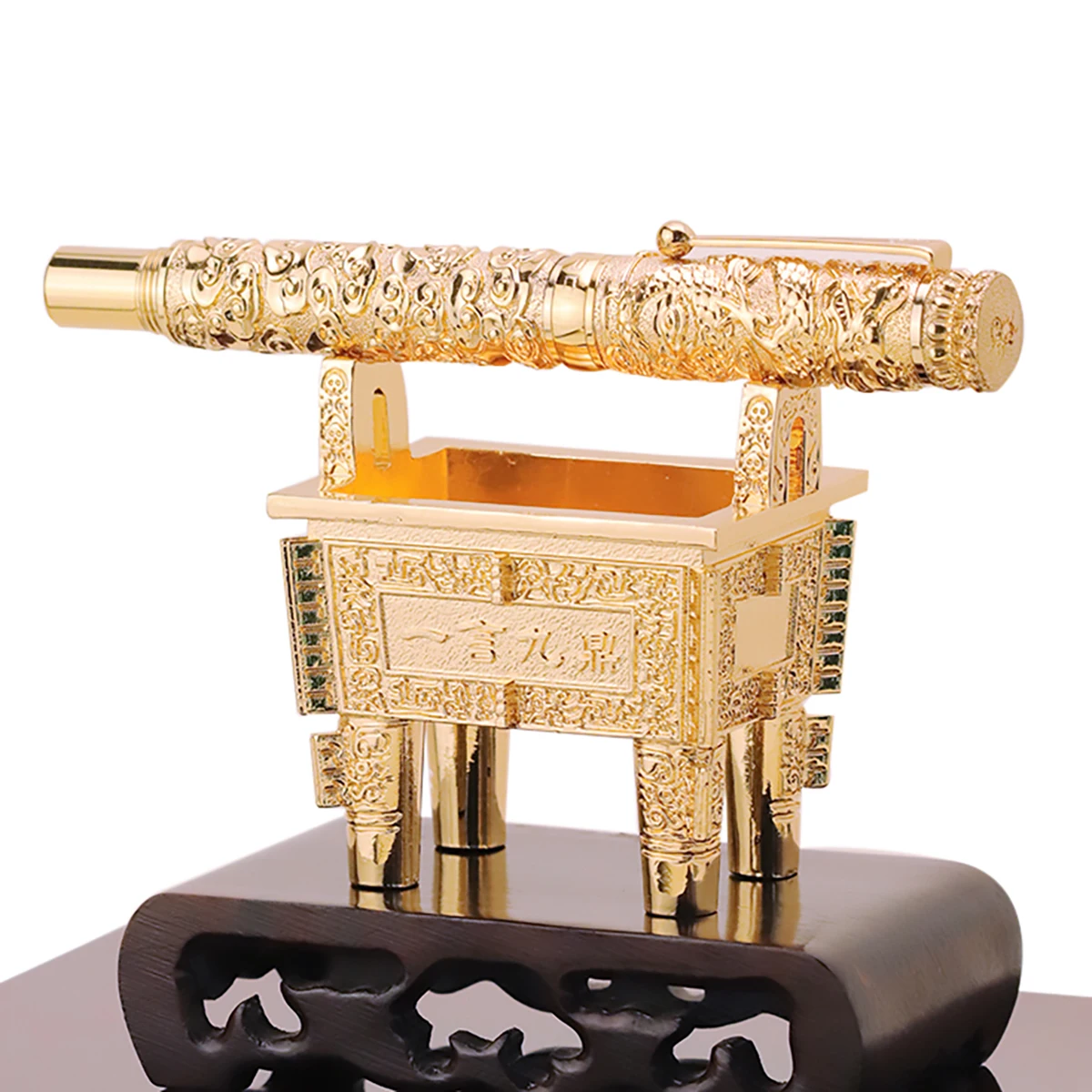 Luxury-Jinhao-Full-Metal-Fountain-Pen-with-Clip-Golden-Gray-Dragon ...