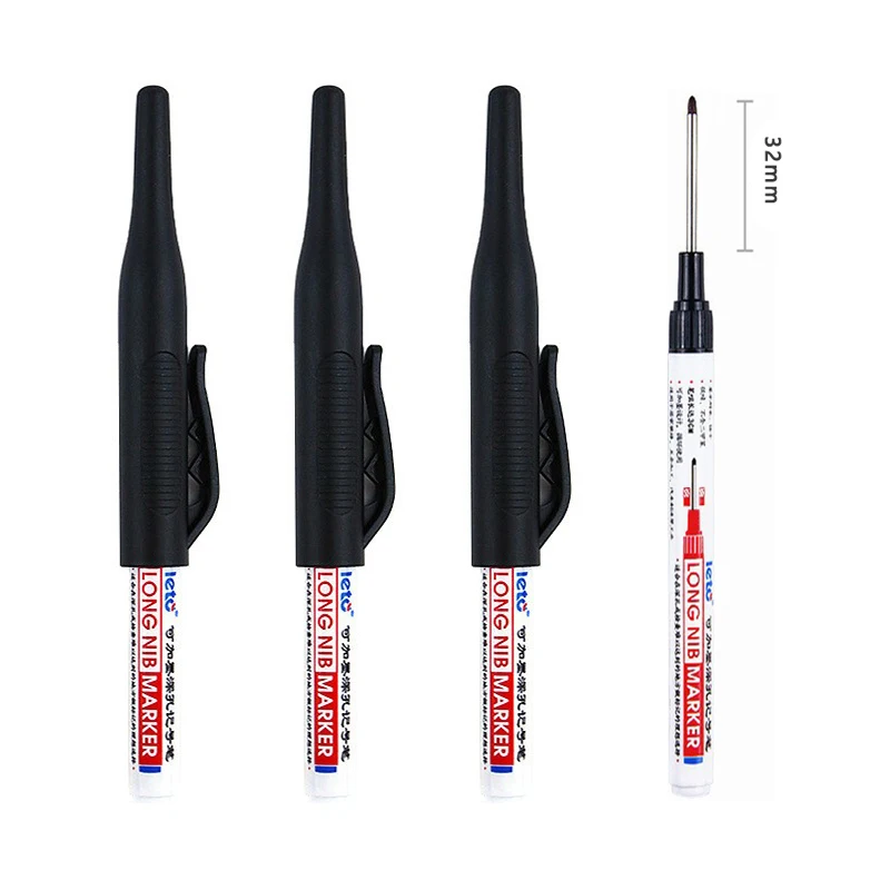 4Pcs/Set 30mm Deep Hole Long Nib Head Markers For Metal Perforating Pen ...