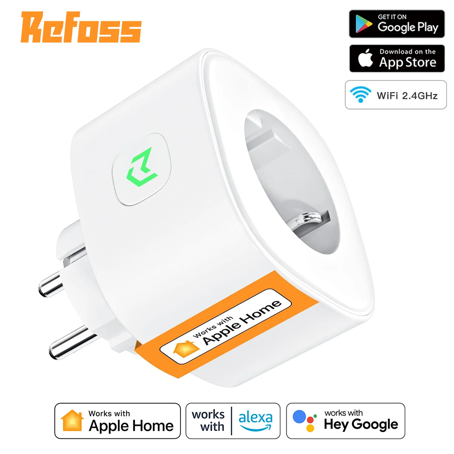 Refoss-WiFi-Socket-HomeKit-Smart-EU-Plug-Timer-Schedule-Voice-Control ...