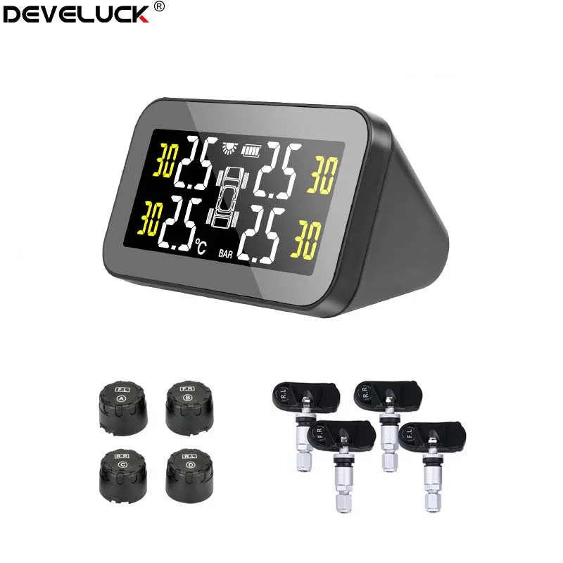 TPMS-Solar-Power-Intelligent-Wireless-Adjustable-LCD-Screen-Tire-Smart ...
