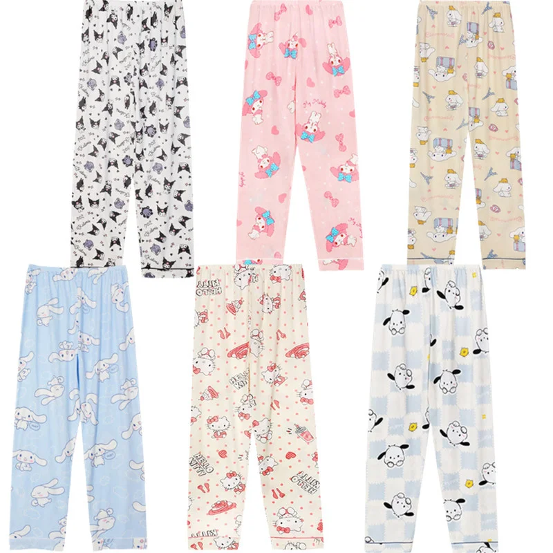 Kawaii-Anime-Sanrio-Pajamas-Pants-Cartoon-Bottoms-Sleepwear-Long-for ...
