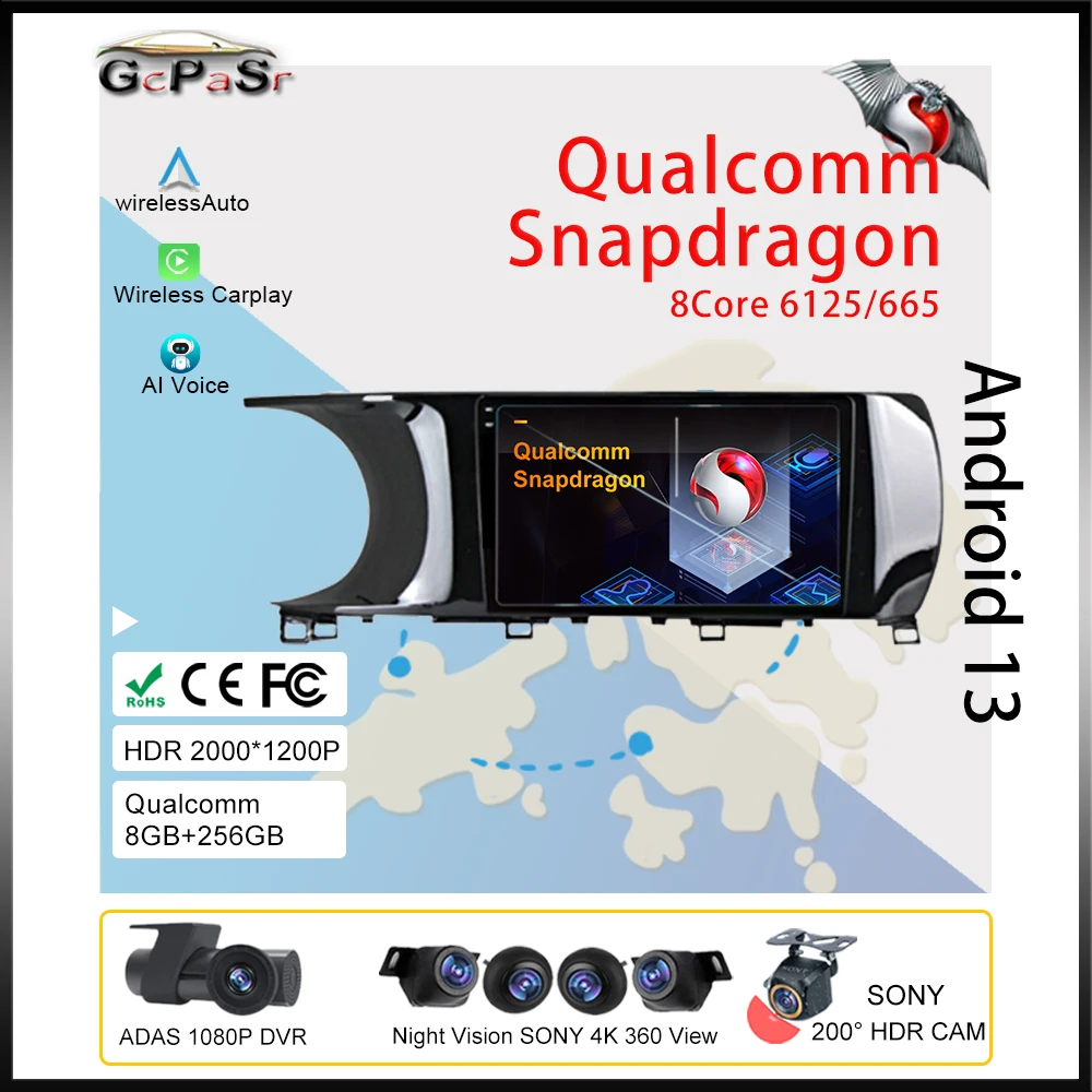 Qualcomm Android For Kia K5 3 III 2020 - 2021 Multimedia Car Player Autoradio GPS Video ...