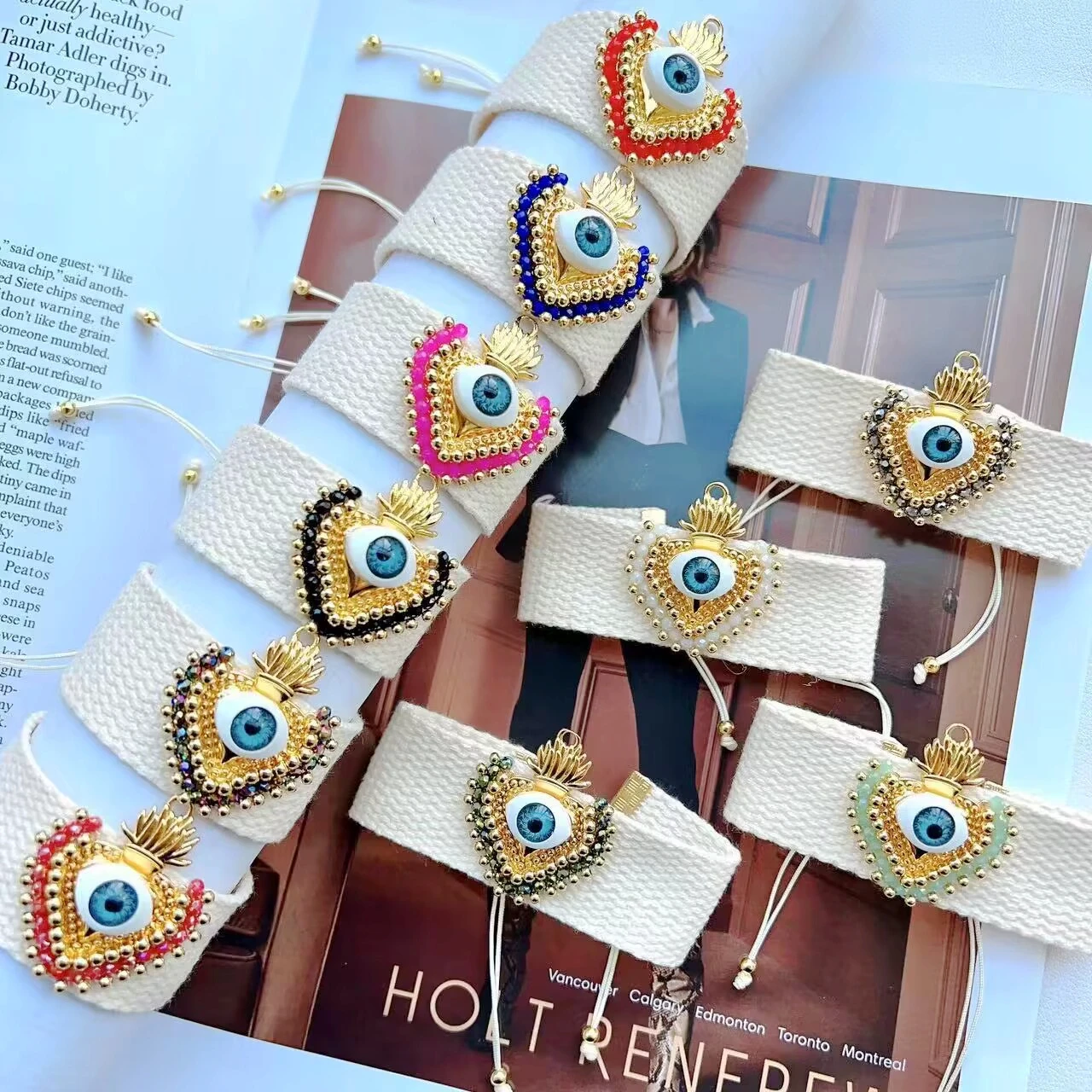 5Pcs-Love-Heart-Crystal-Bracelet-For-Girl-Bohemian-Colorful-Jewelry ...