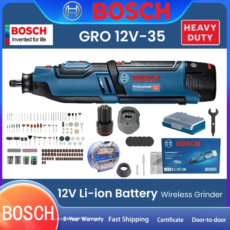 Bosch GRO 12V-35 Cordless Grinder Mini Drilling Polishing Cutting ...