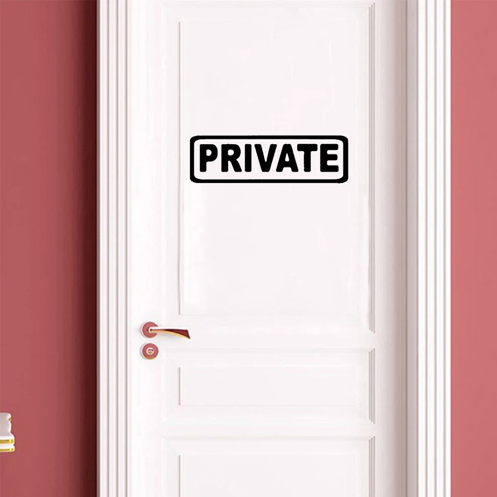 1-pc-small-size-PRIVATE-sign-Door-Sticker-Wall-Sticker-Self-Adhesive ...