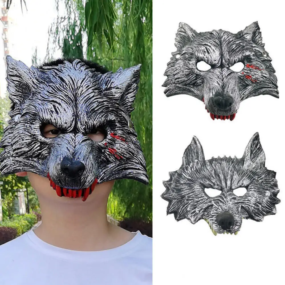 Festival Wolf Masks Kids Adult Cosplay Party Mask Women Men Dress Up ...