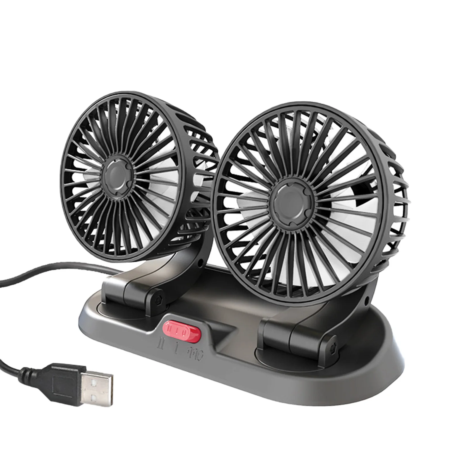 Dual Head Electric Fan Electric 2 Speed Dual Head Fans Low Noise ...