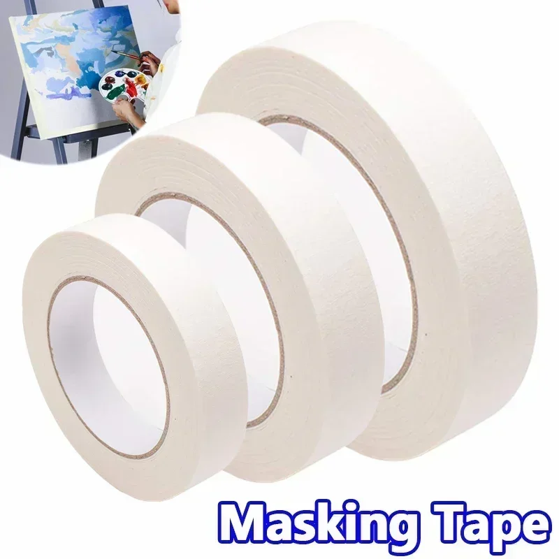 1PC-25mmX20m-White-Masking-Tape-Decorative-Paper-Writable-Adhesive ...